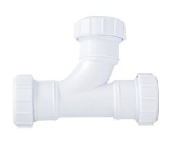 SWEPT TEE WHITE 32MM U/C WASTE